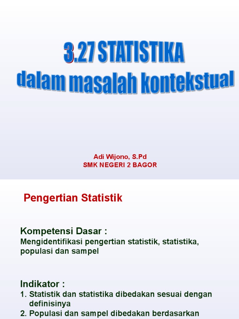 3.27 Statistika 1 | PDF