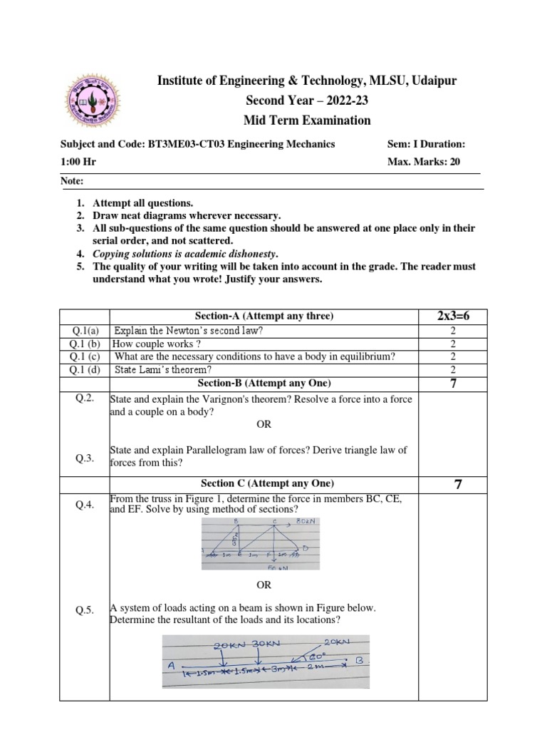 EM Mid Term Paper | PDF