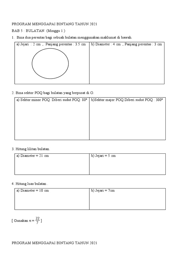 Bab 5 Bulatan | PDF