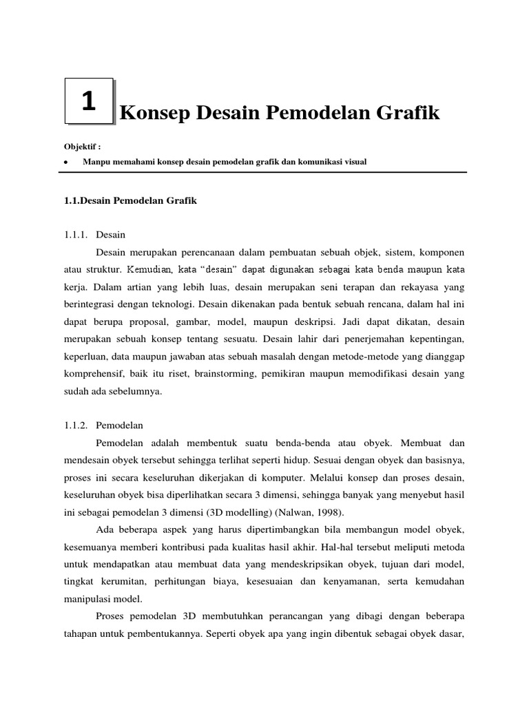Konsep Desain dan Pemodelan Grafik | PDF