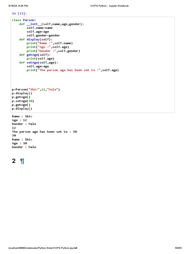 OOPS-Python - Jupyter Notebook | PDF | Length | Distance