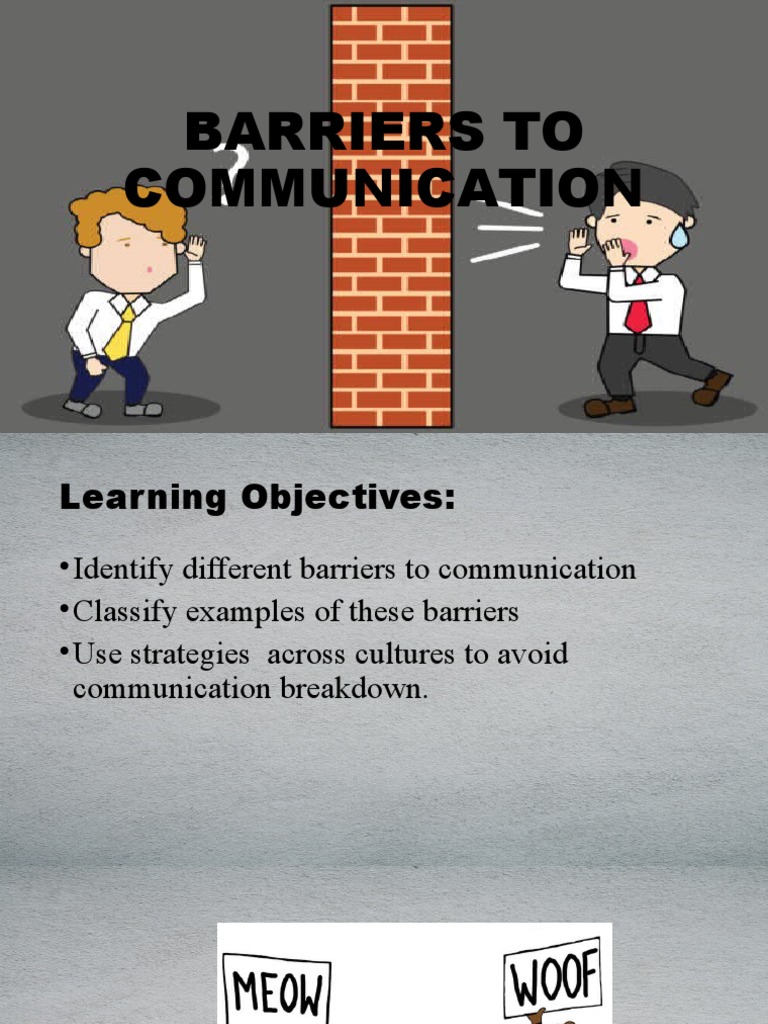 Barriers To Communication | PDF