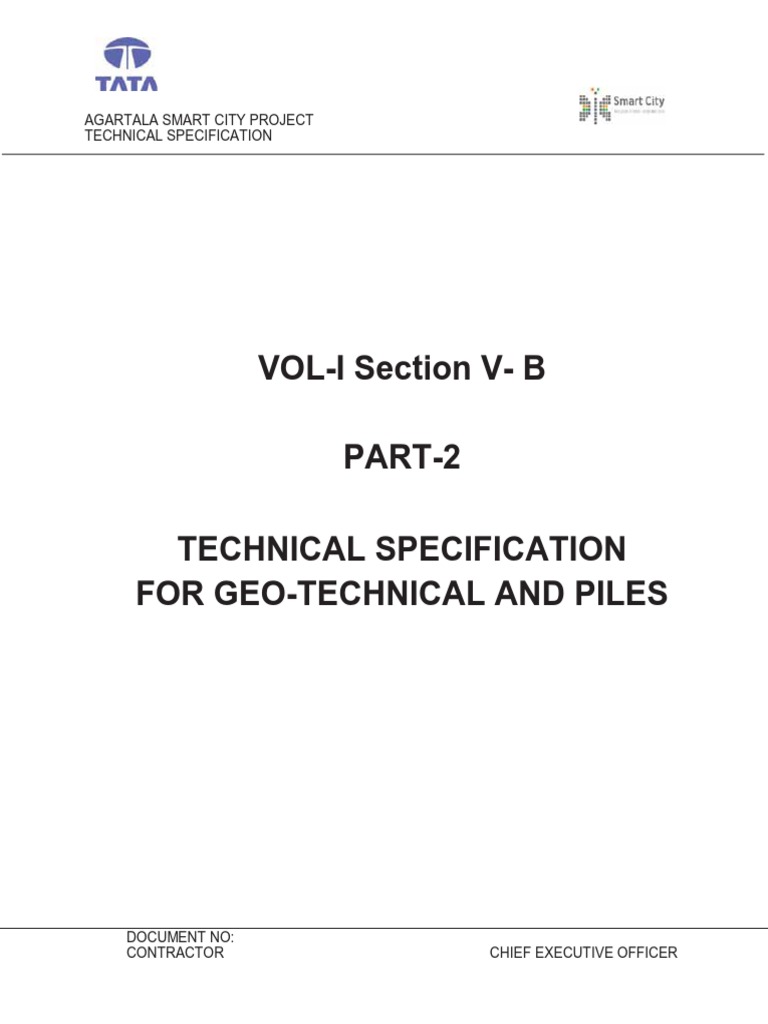 ASCL_Geotech specs(Tender) | PDF | Geotechnical Engineering ...