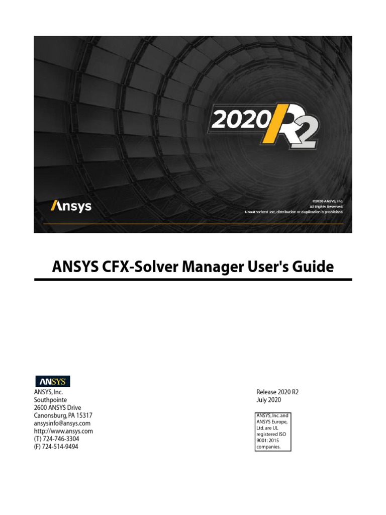 ANSYS CFX-Solver Manager Users Guide | PDF | Trademark | Command Line Interface