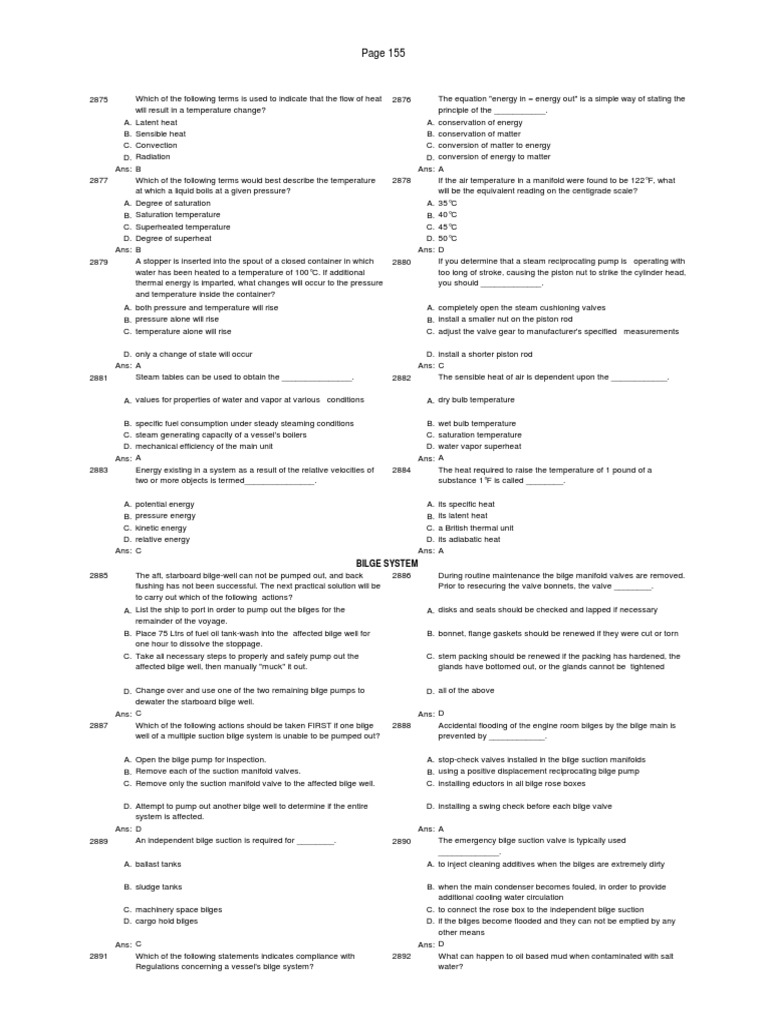 155-157 Bilge System - 1 | PDF | Pump | Lubricant