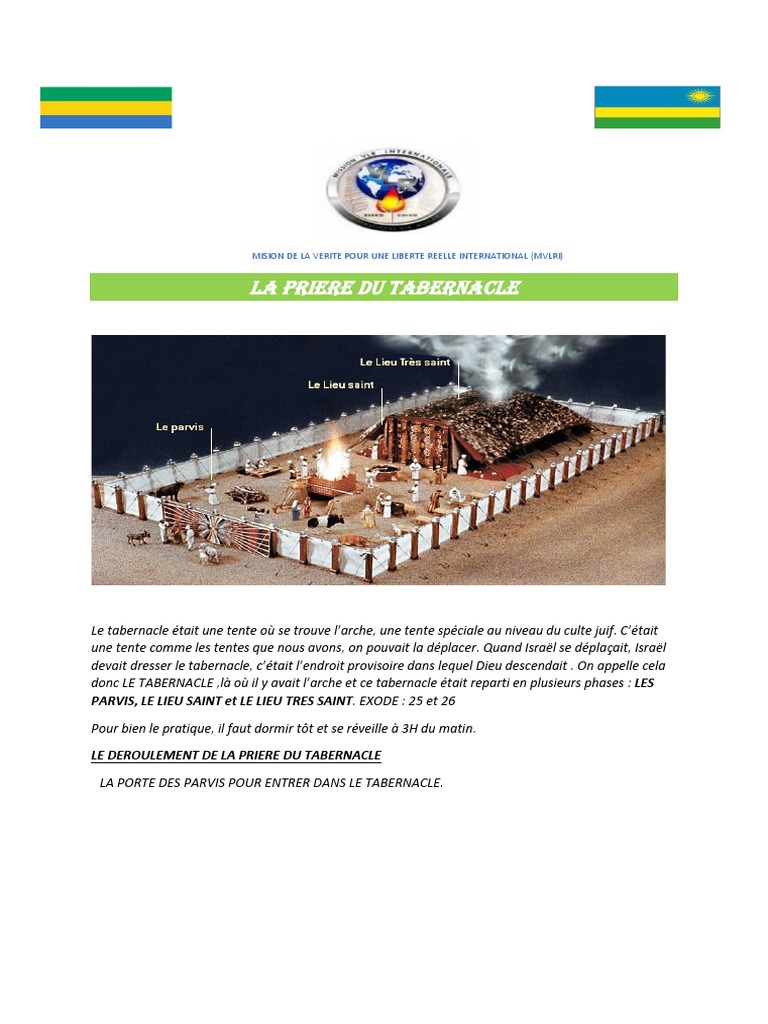 Prière et Structure du Tabernacle | PDF | Tabernacle | Saint