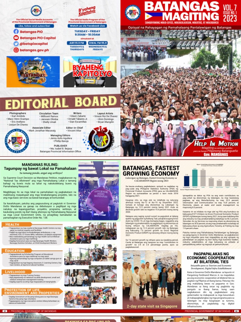 Batangas Magiting 2023 Volume 7 Issue 1 | PDF