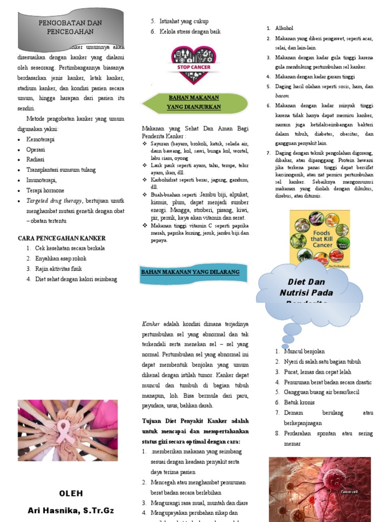 Diet Sehat untuk Penderita Kanker | PDF | Kesehatan Holistik | Sains & Matematika