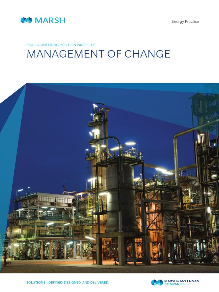 Marsh Risk Engineering Position Paper 05 Management of Change | PDF ...