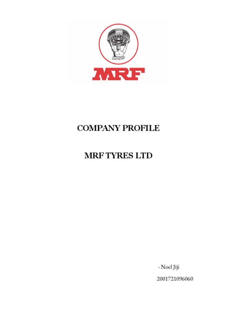 Company Profile - MRF LTD | PDF | Technology & Engineering
