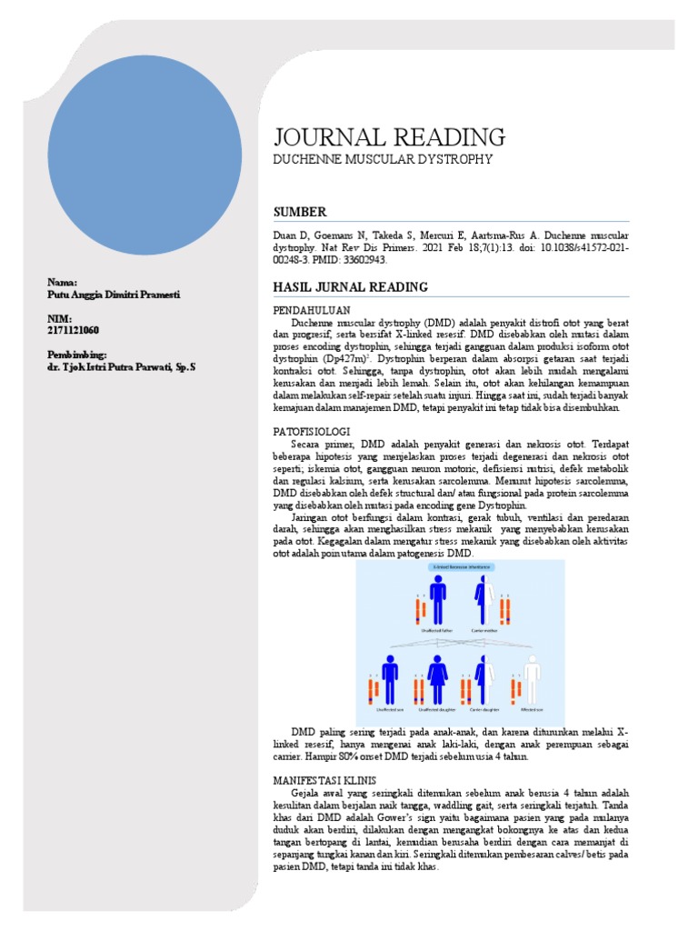 Journal Reading Duchenne Muscular Dystrophy | PDF