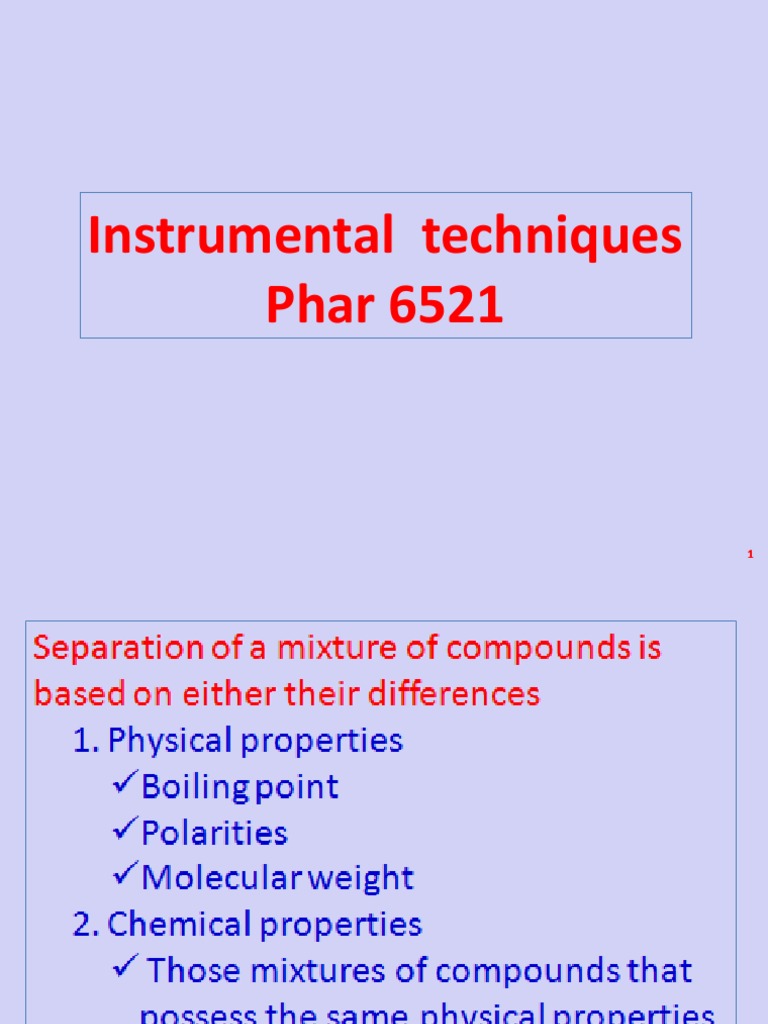 Understanding Chromatography Techniques | PDF | Chemical Polarity ...