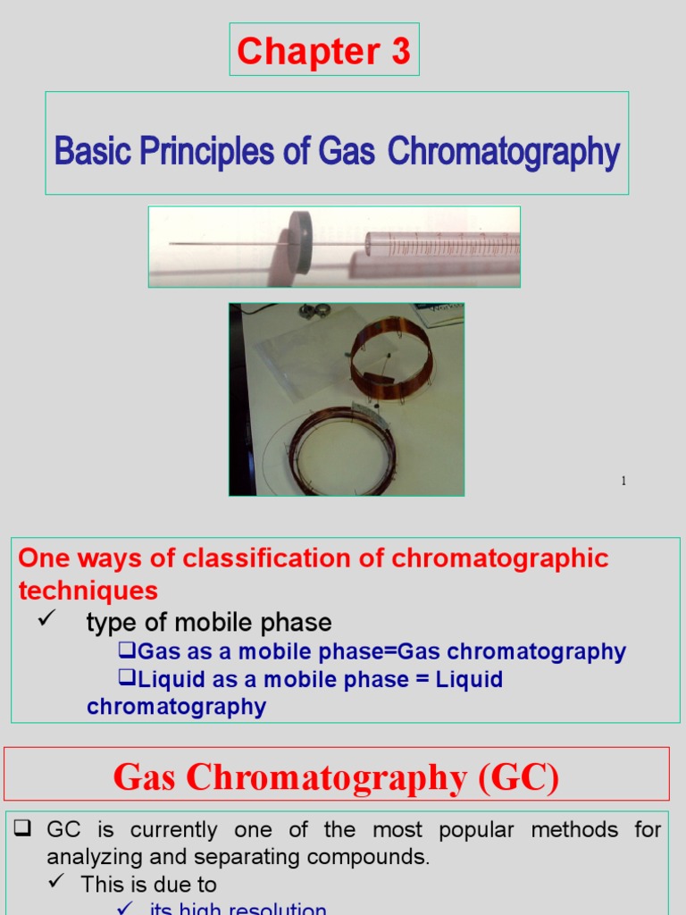Chap-3-1 GC Slides-1 | PDF | Gas Chromatography | Chromatography