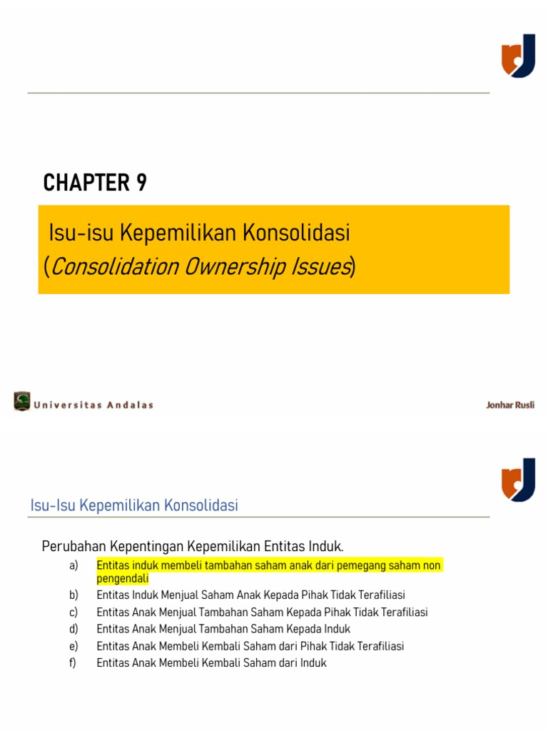 C09-2-Isu Kepemilikan Konsolidasi PDF | PDF