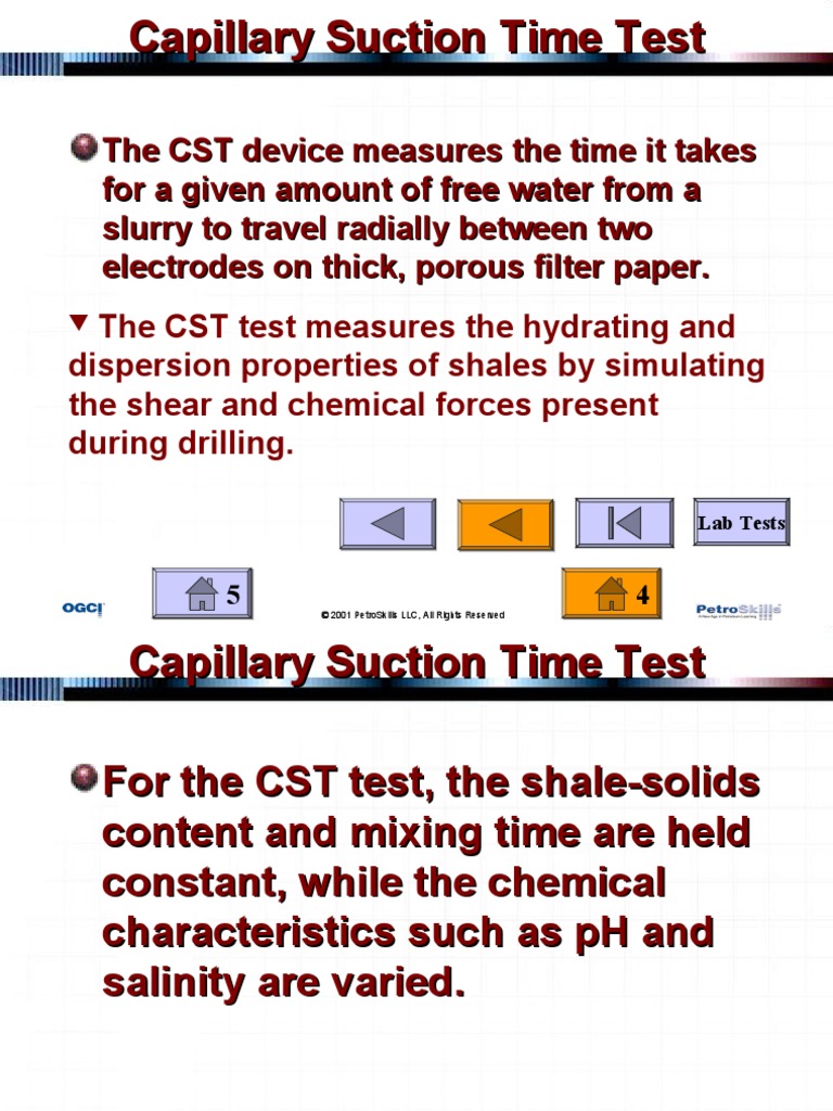 Capillary Suction Time CST | PDF
