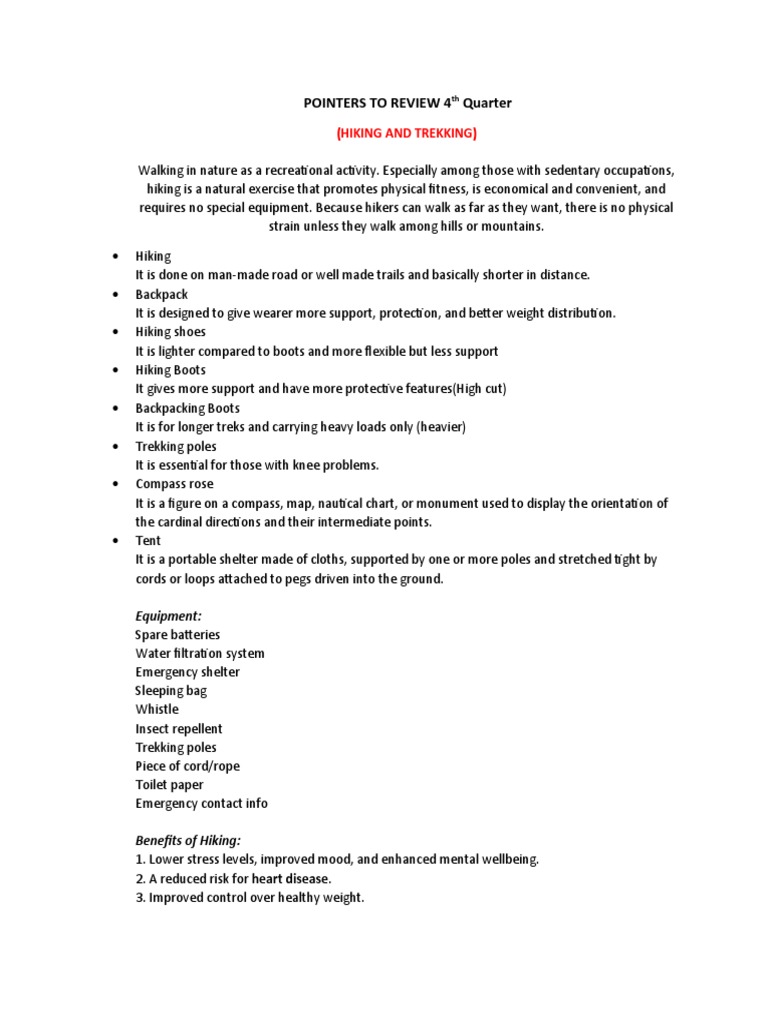 Pointers To Review L1 L3 4TH | PDF