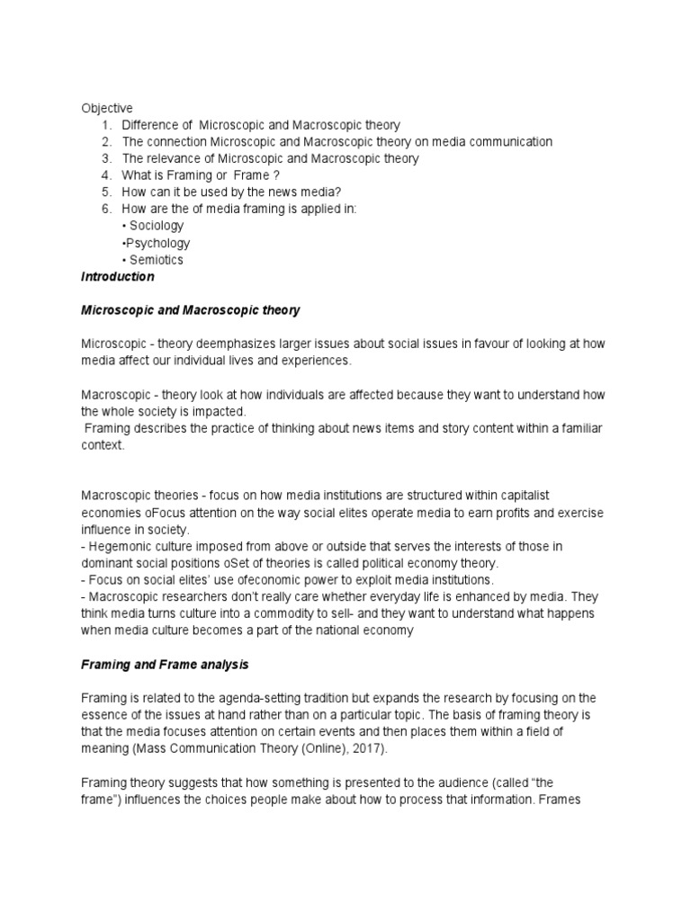 Communication Theory | PDF | Framing (Social Sciences) | Mass Media