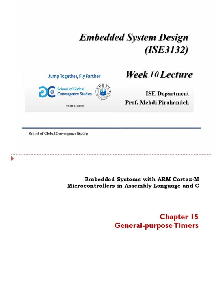 Embedded System Weeks 10 | PDF | Microcontroller | Timer