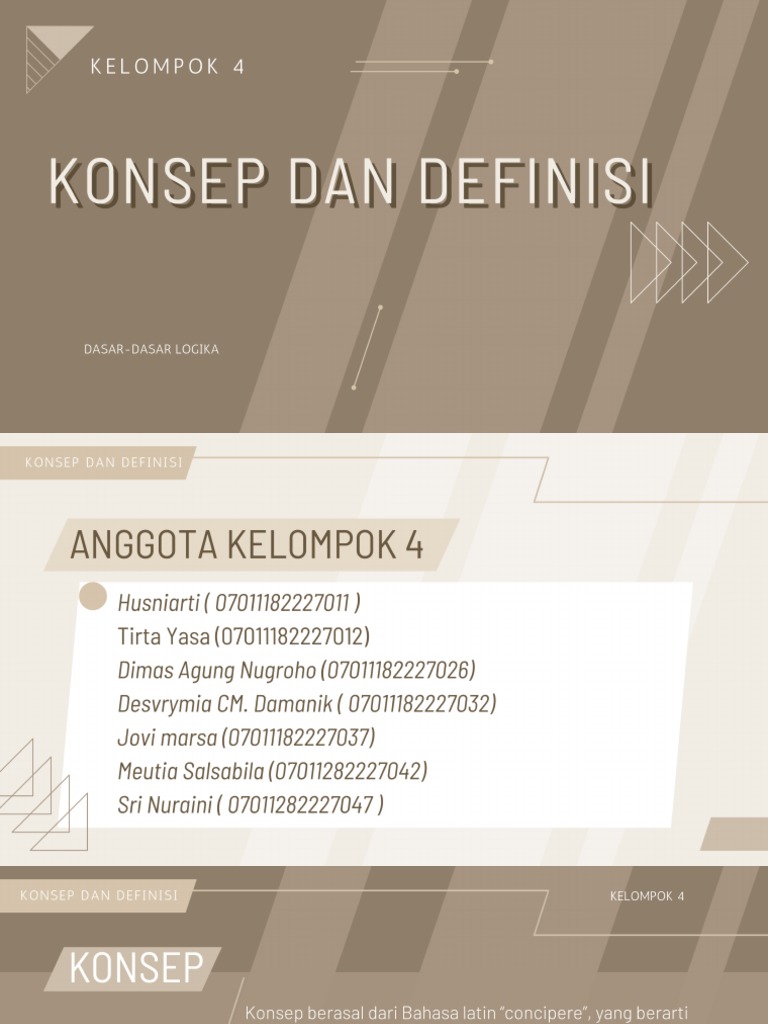 Konsep Dan Definisi (DDL 4) PDF | PDF