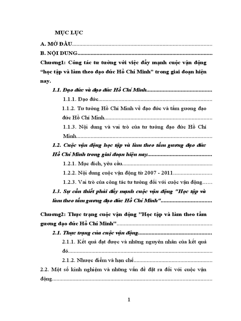 (123doc) - Tieu-Luan-Hoc-Tap-Tu-Tuong-Dao-Duc-Ho-Chi-Minh PDF | PDF