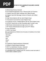 PNP Table of Contents For New Applicants | PDF