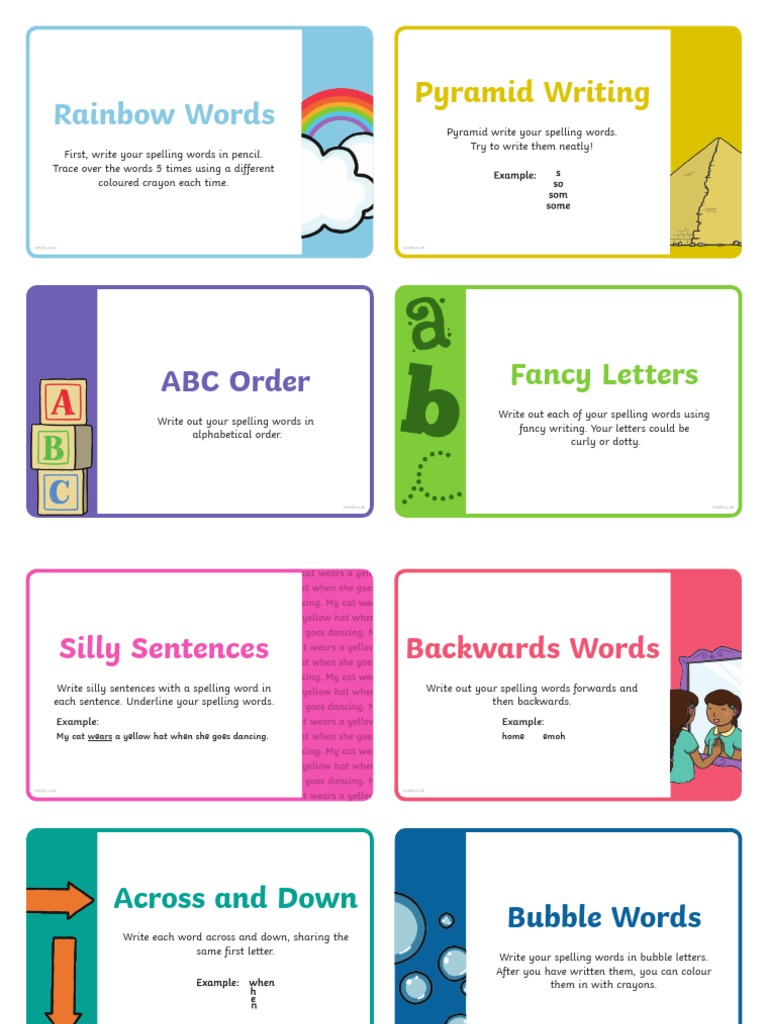 T L 959 Spelling Challenge Activity - Ver - 3 | PDF | Human ...