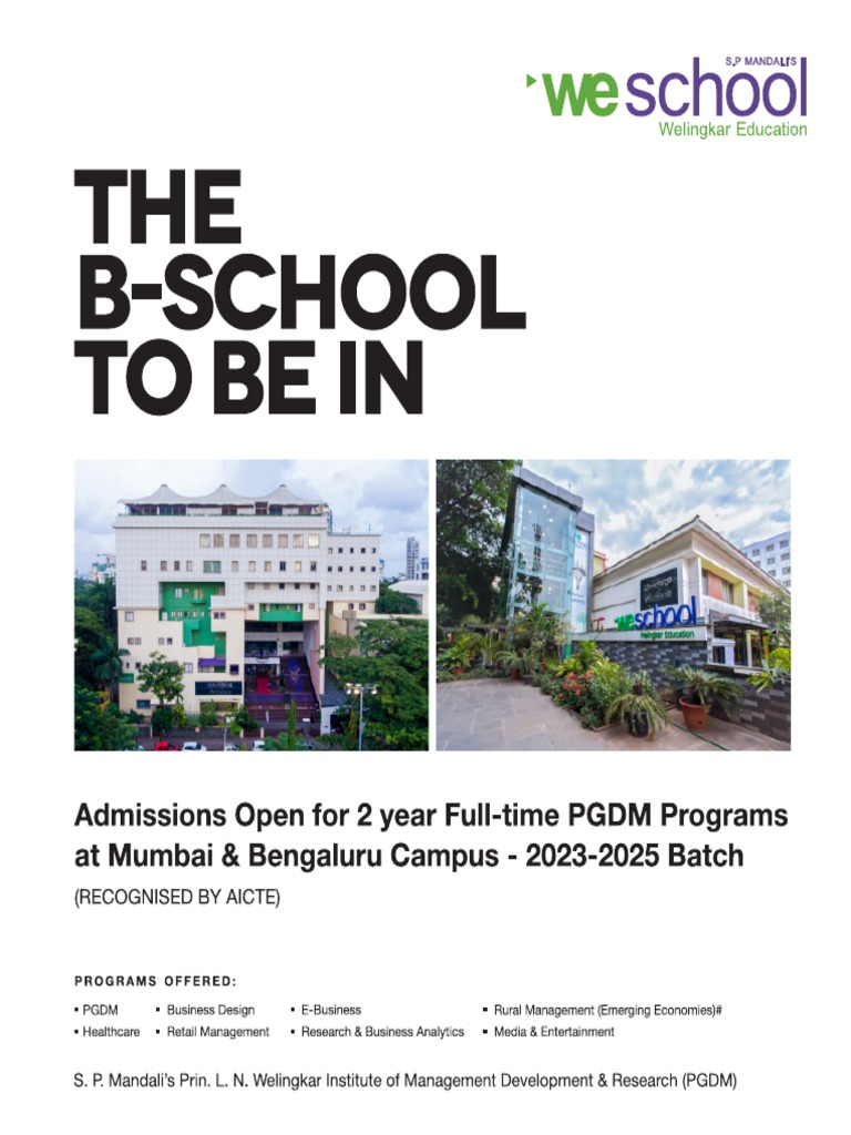 2 Year PGDM 2023-25 Brochure | PDF