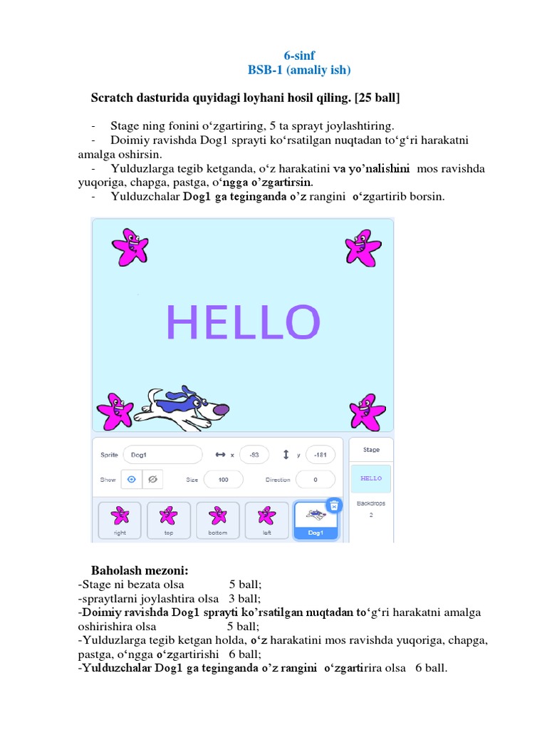 6-Sinf BSB-1 (Teacher) | PDF