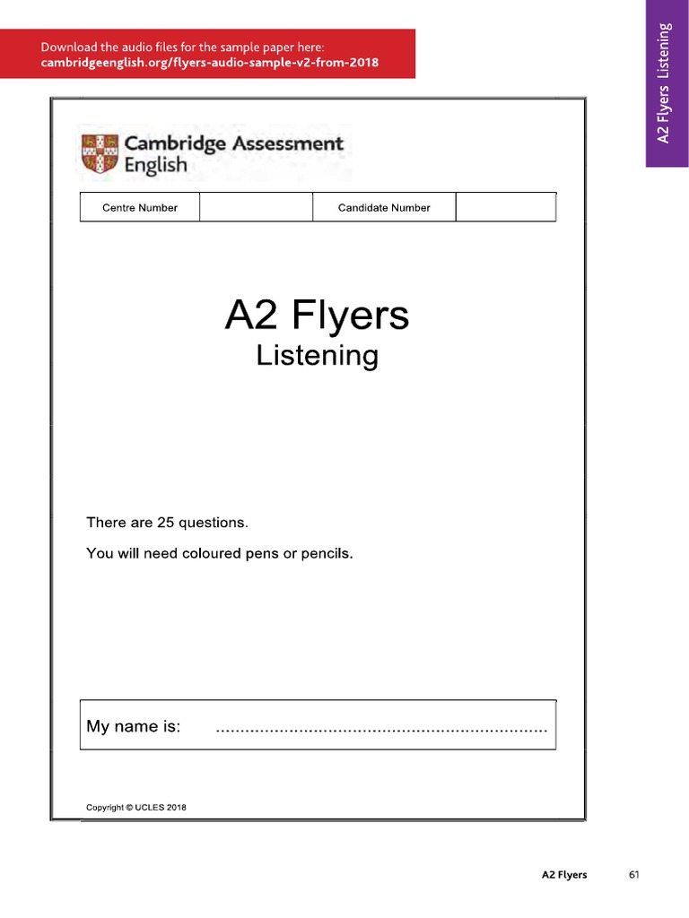Flyers Listening PDF | PDF