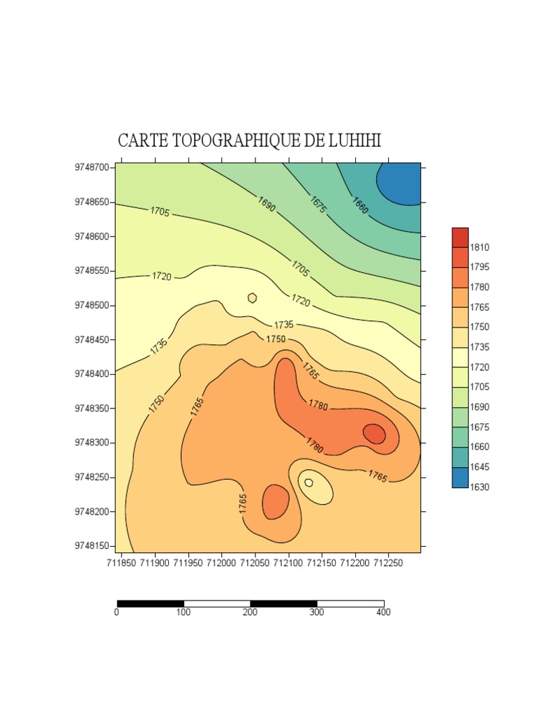 Carte topographique de Luhihi | PDF