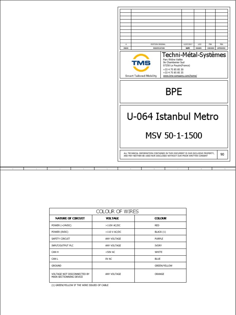 U-064 Istanbul Metro MSV 50-1-1500 20171103 PDF | PDF