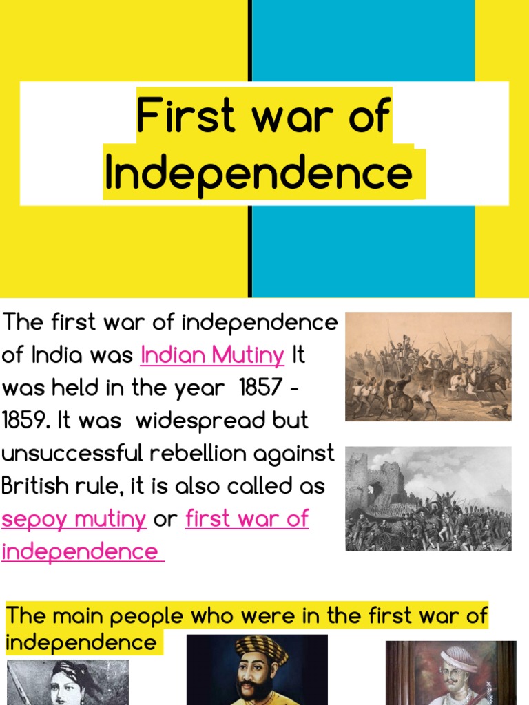 Leaders of India's 1857 Independence War | PDF
