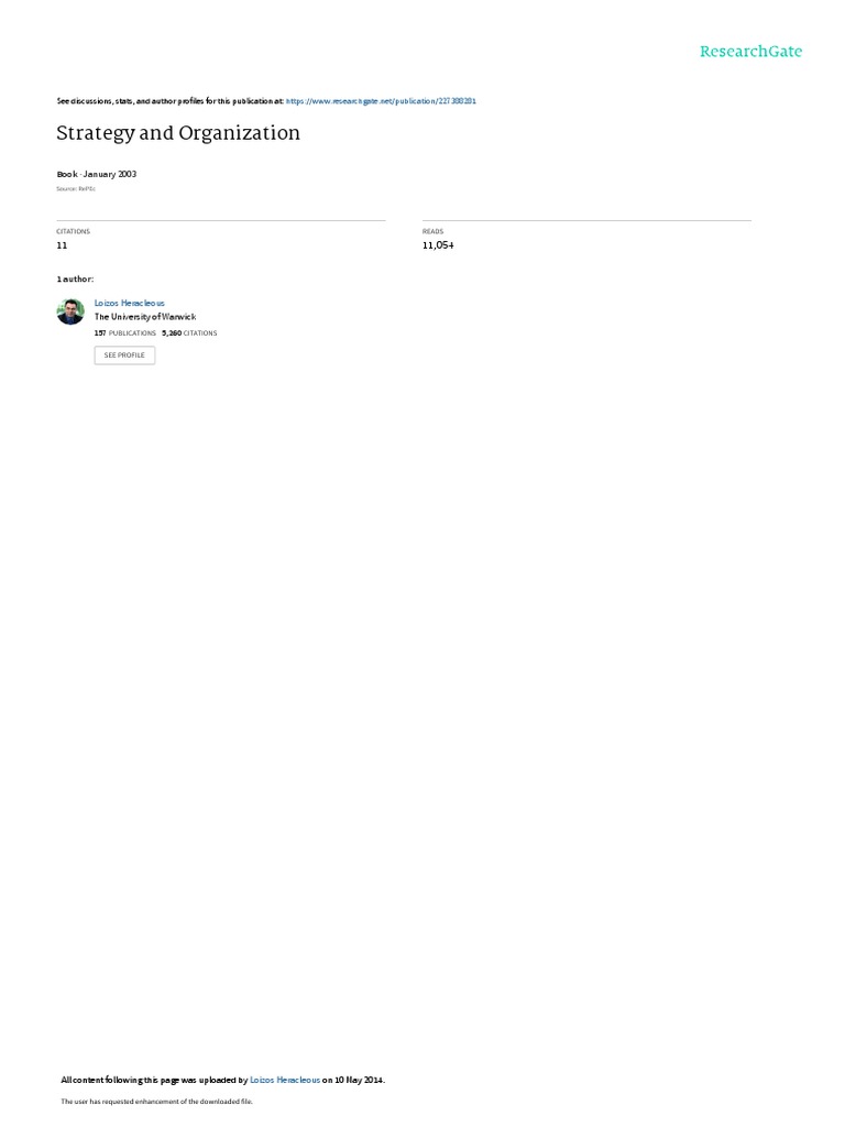 Chapter 1 | Download Free PDF | Strategic Management | Competitive ...