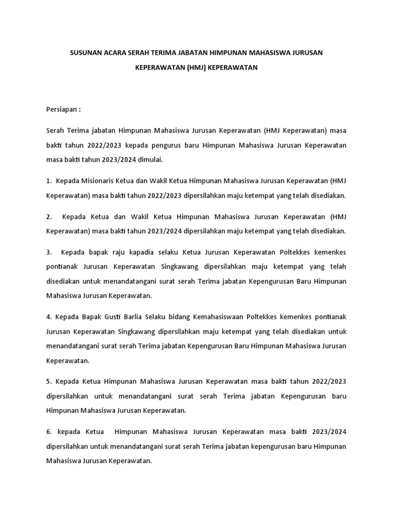 Rowndon Sertijab HMJ | PDF | Karier & Perkembangan | Sains & Matematika