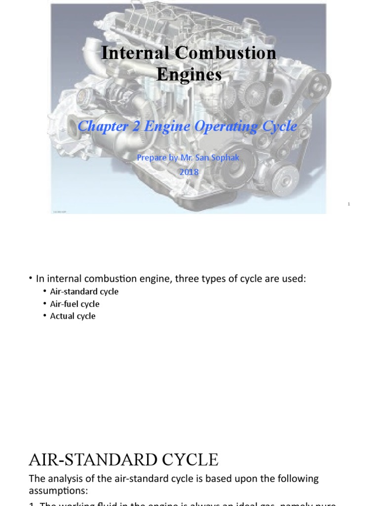 Engine Operating Cycle Overview | PDF | Internal Combustion Engine ...