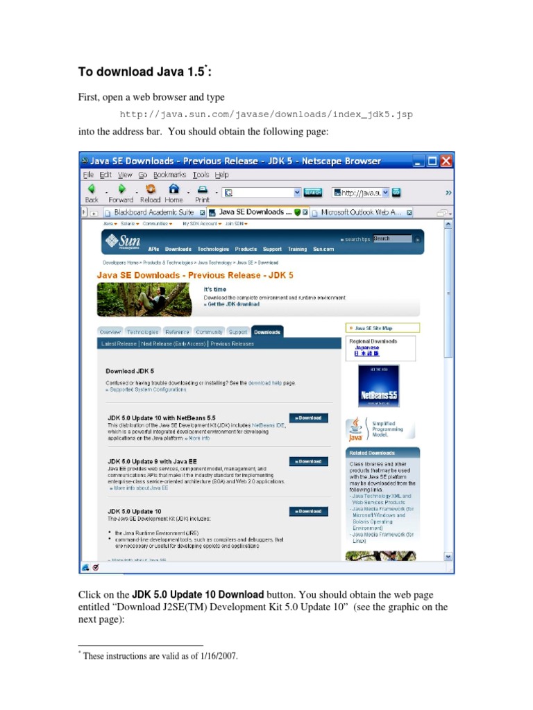 DrJava Instructions | Download Free PDF | Java (Programming Language) | Microsoft Windows