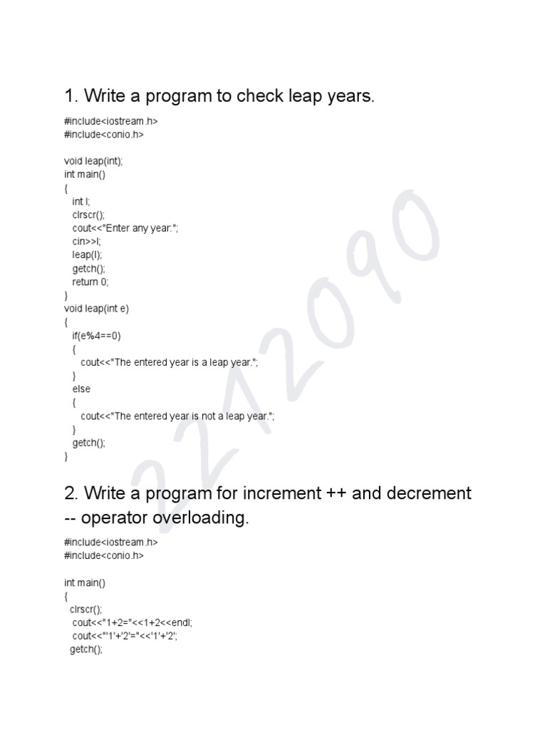 C++problem Sheet | PDF | Computer Programming | Software Engineering