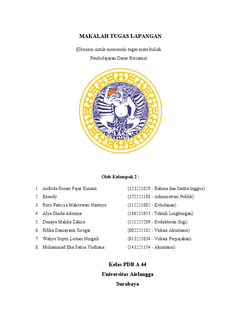 Makalah Field Study - Kelompok 2 - PDB A44 - Tolerensi | PDF