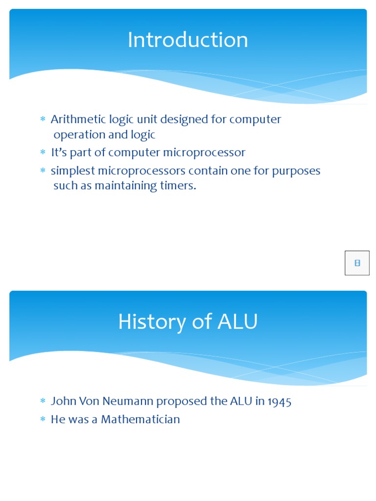 Arithmetic Logic Unit Design | PDF