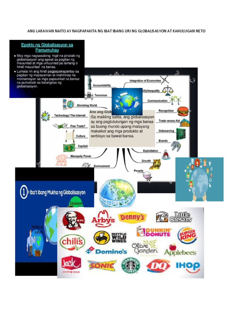 Globalisasyon Photo Collage | PDF