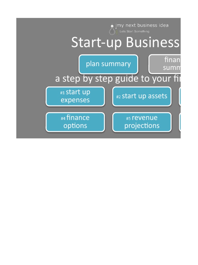 Startup Financial Plan Template | PDF | Expense | Income Statement