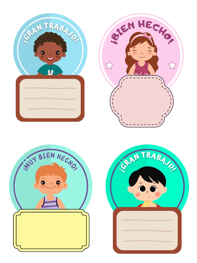 Solapines de Bienvenida para Primaria | PDF
