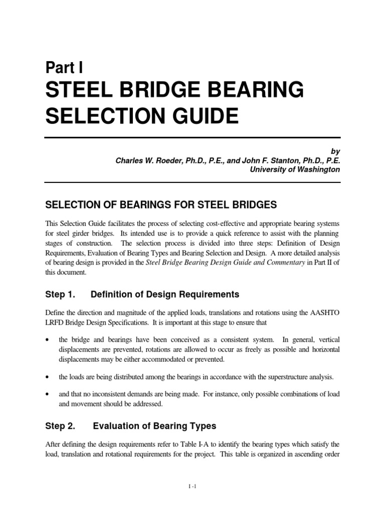Bearing Selection Criteria | PDF | Bearing (Mechanical)