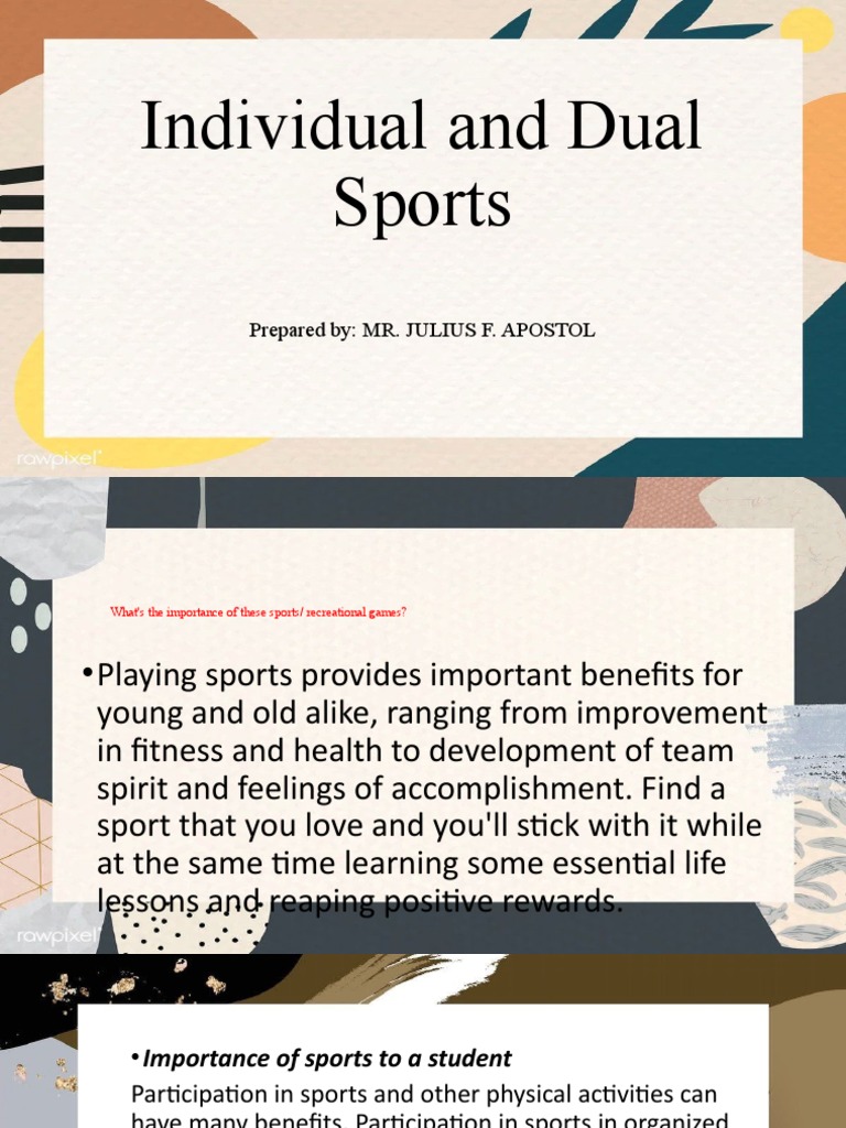 Individual and Dual Sports | PDF | Track And Field | Sport Of Athletics