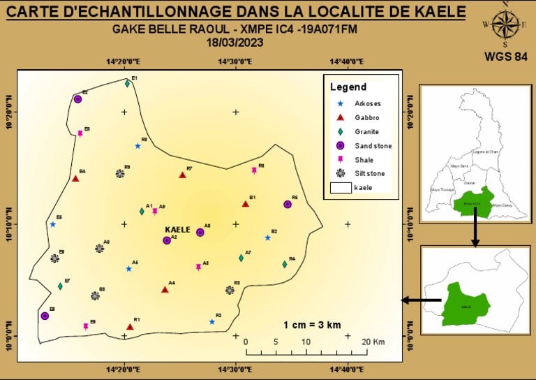 Kaele Sampling Map and Geology | PDF