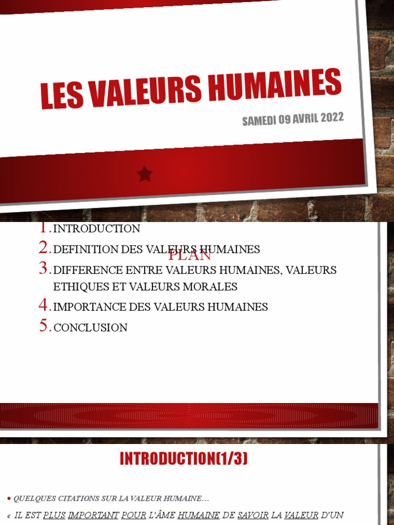 Importance des valeurs humaines | PDF | Justice | Crime et violence