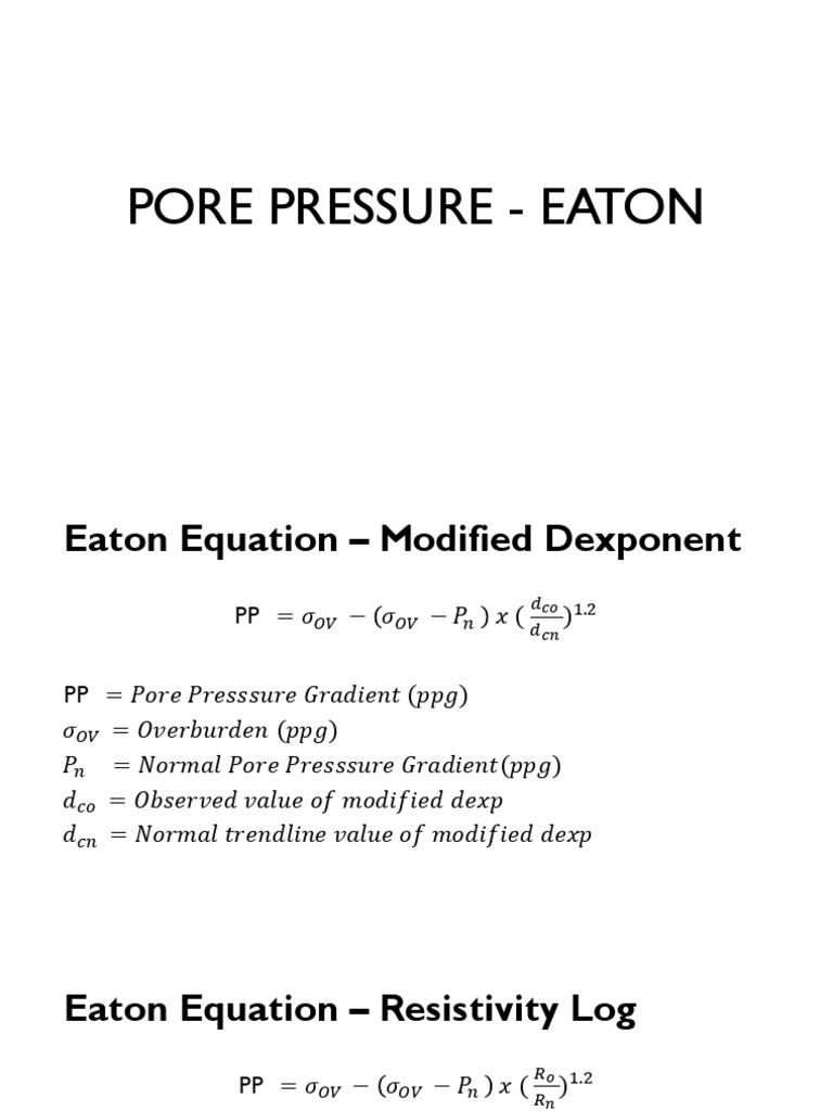Eaton Equation | PDF