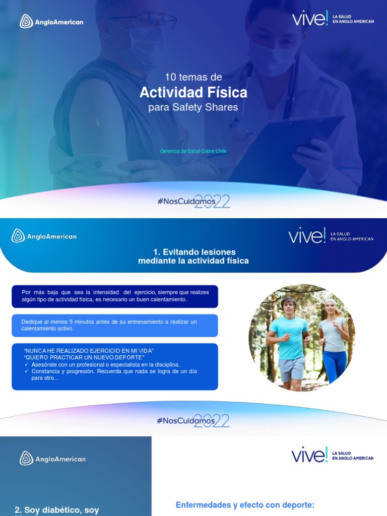 10 Temas de ACTIVIDAD FÍSICA para Safety Shares - VIVE! 2022 PDF ...