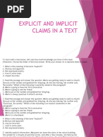 Activity For Explicit and Implicit | PDF