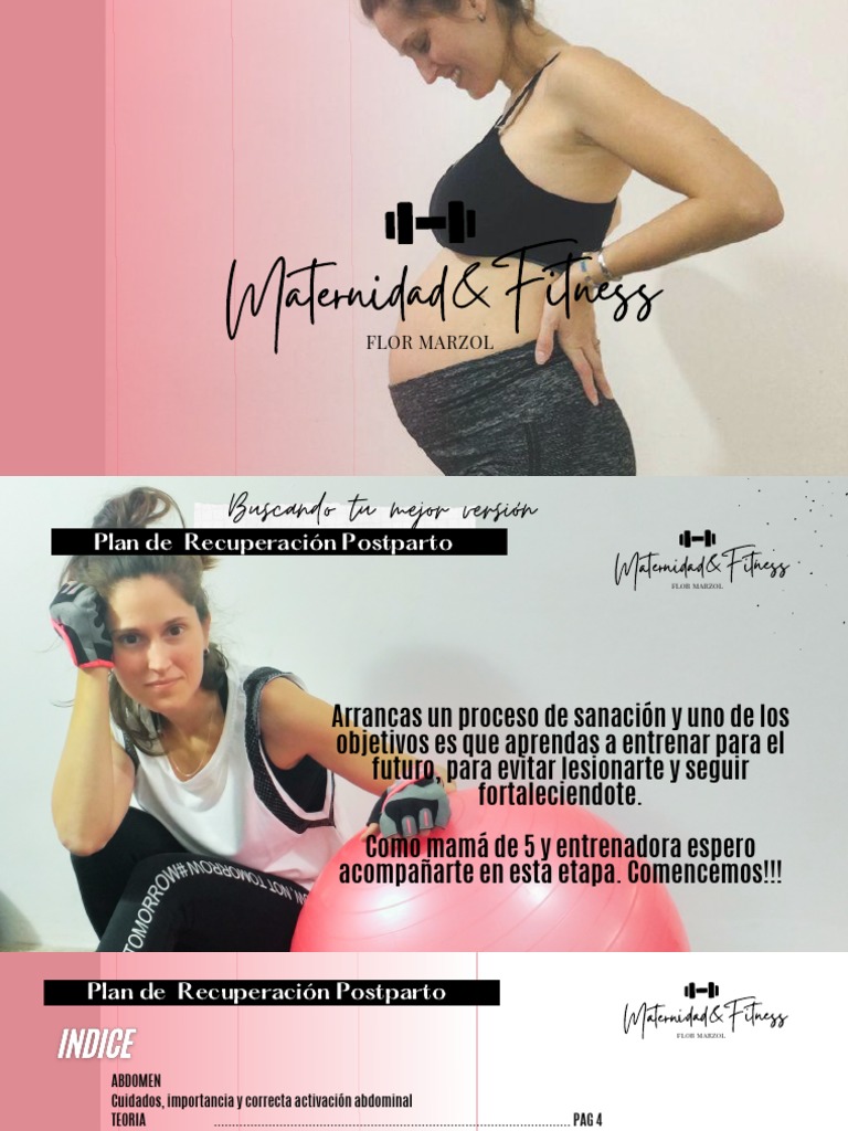 Plan de recuperación postparto enfocado en fortalecer el core a través de ejercicios para el ...
